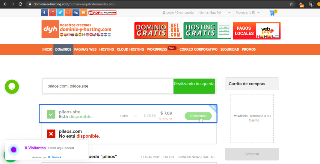 Comprar dominio barato desde $1.5 Guía tutorial para registrarlo